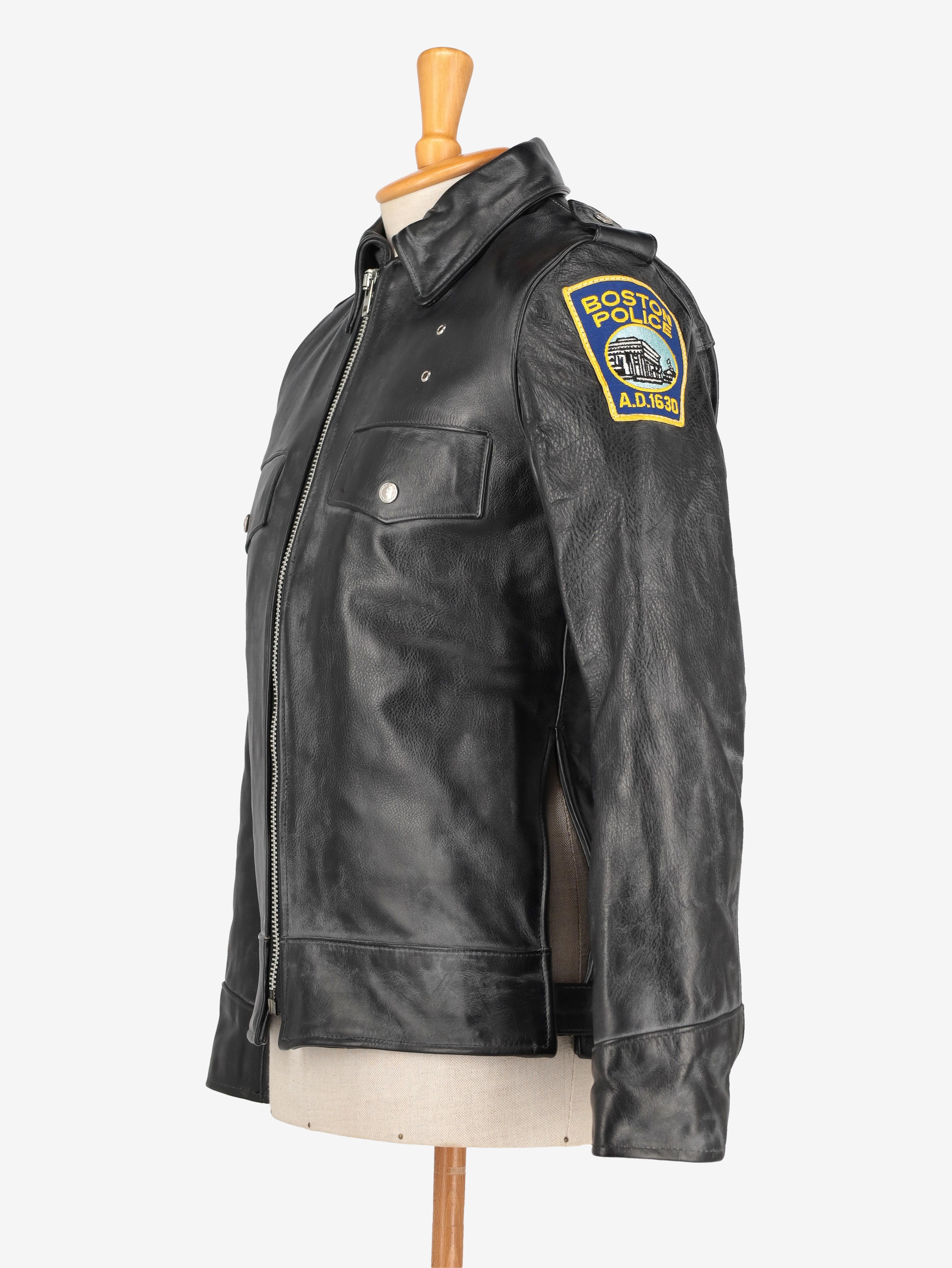 Buy vintage Vanson Leather Vintage Boston Police Motorcycle Jacket at ...