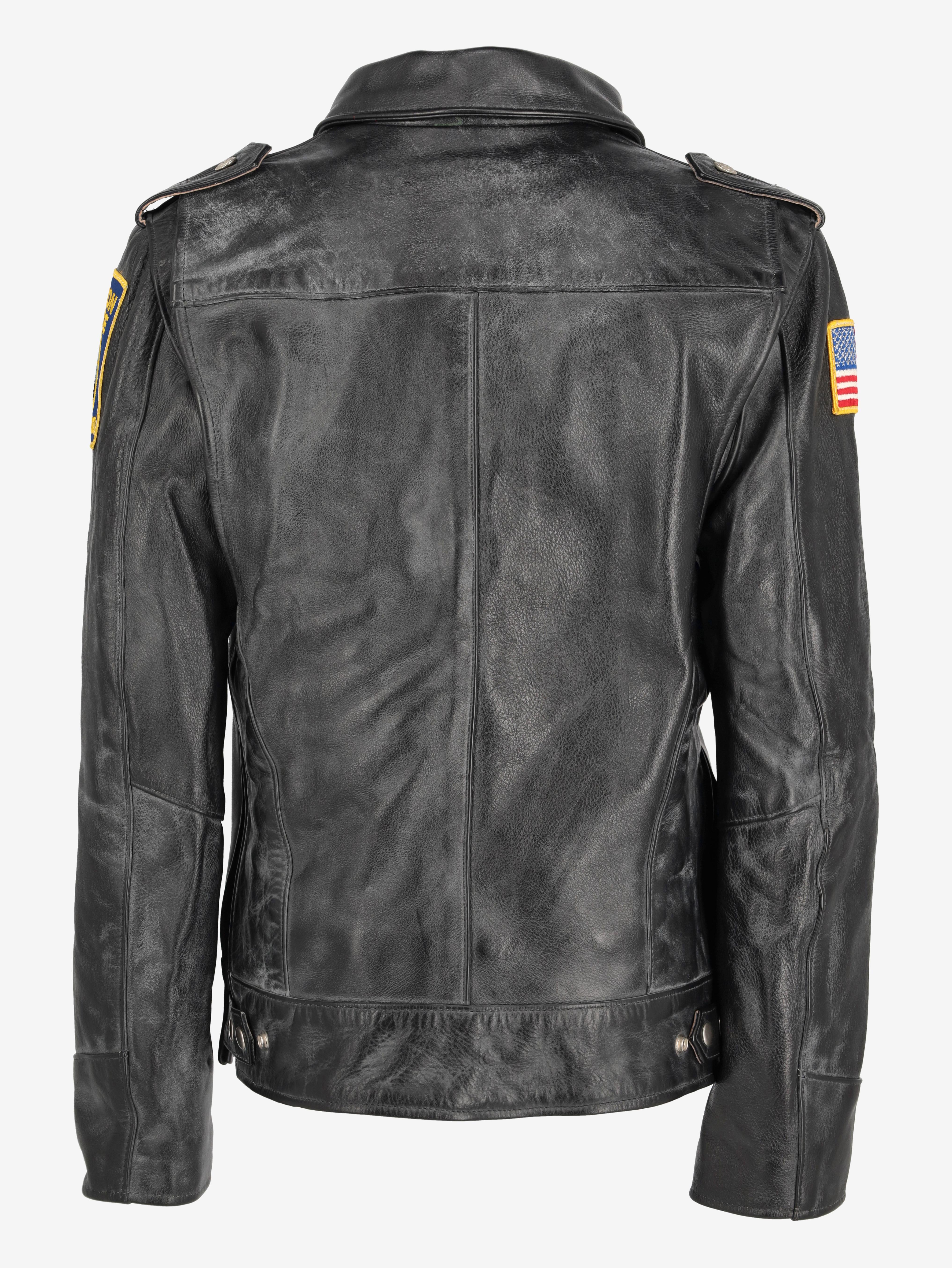 Buy vintage Vanson Leather Vintage Boston Police Motorcycle Jacket at ...